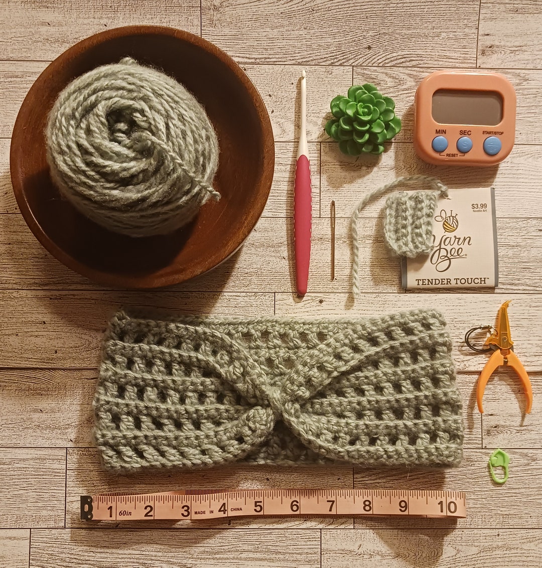 The 'baby, It's Cold Outside' Ear Warmer Pattern - Crochet Ear Warmer, Crochet Headband, Easy ...