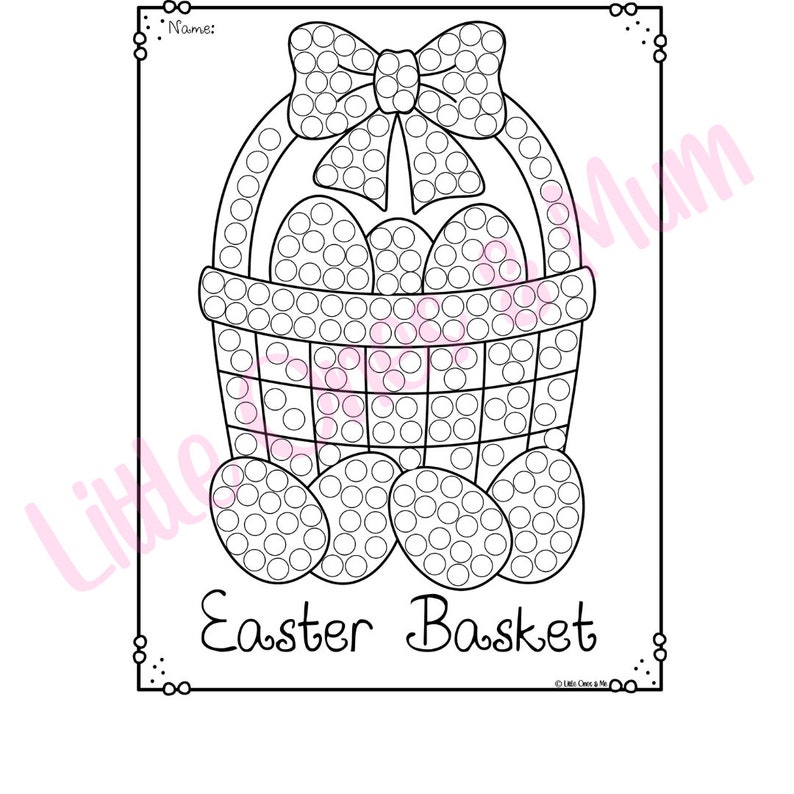 Q-tip Dot Painting Easter Activities - Etsy