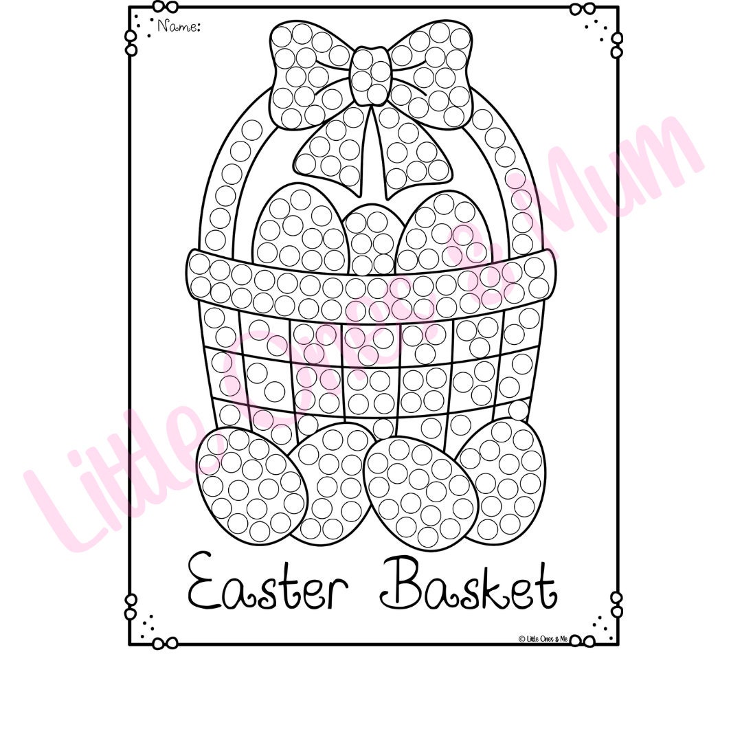 Q-tip Dot Painting Easter Activities - Etsy