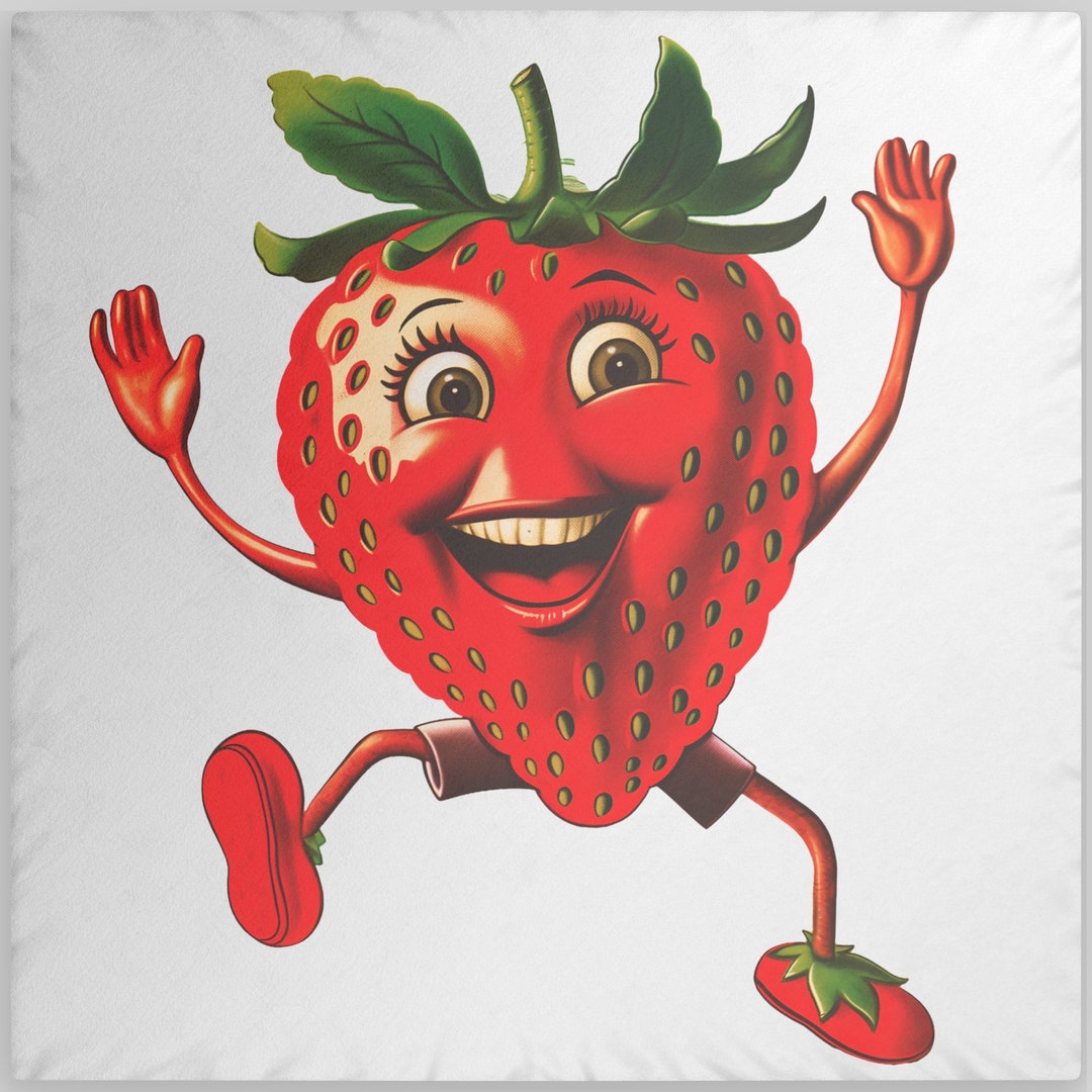 Strawberry Shaped Pillow, CUSTOM Pillows, Shaped Pillows, Strawberry ...