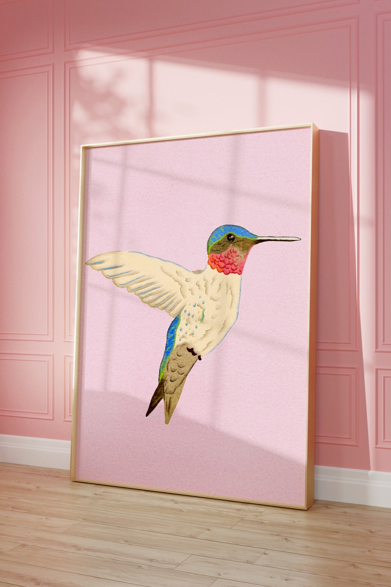 Hummingbird Watercolor Art Print - Etsy