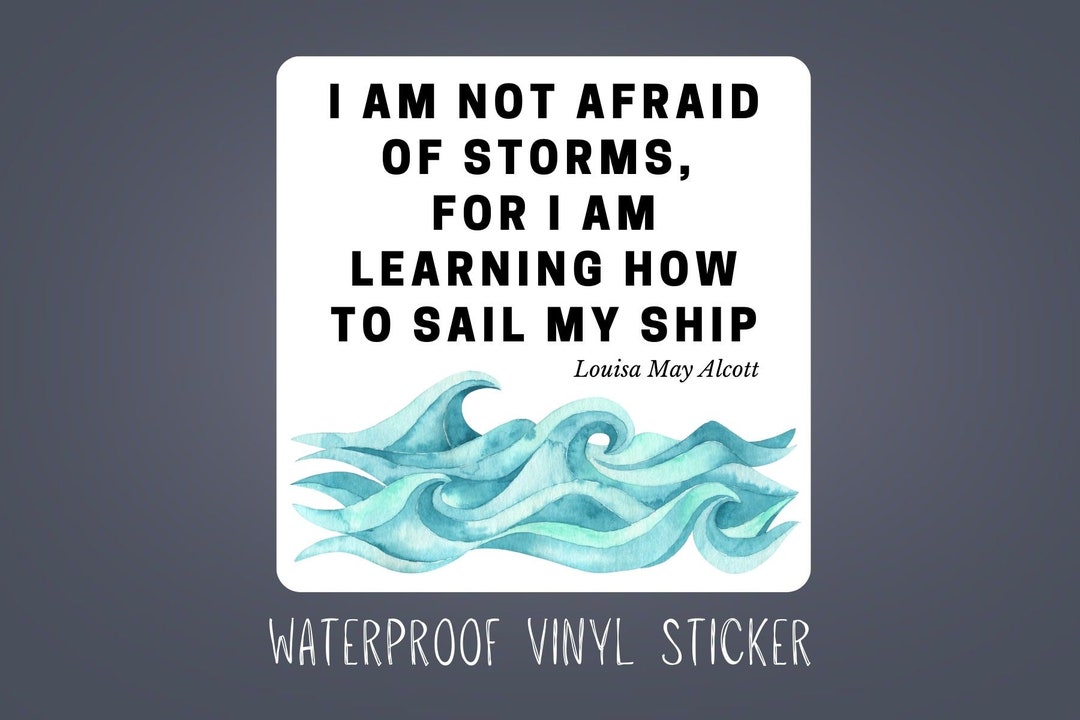 Louisa May Alcott Little Women Water Resistant Vinyl Sticker, Alcott ...