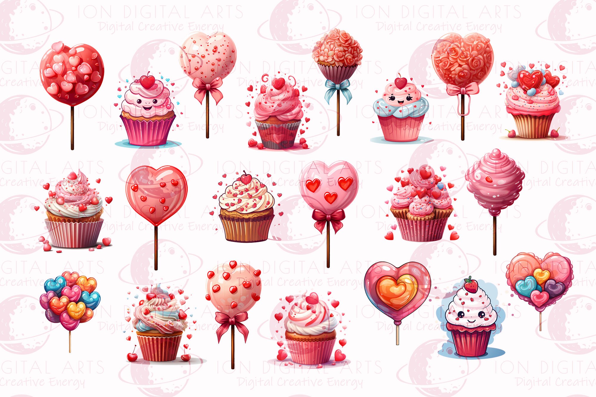 Valentines Day Clipart Painted Valentines Clipart Valentines Day ...