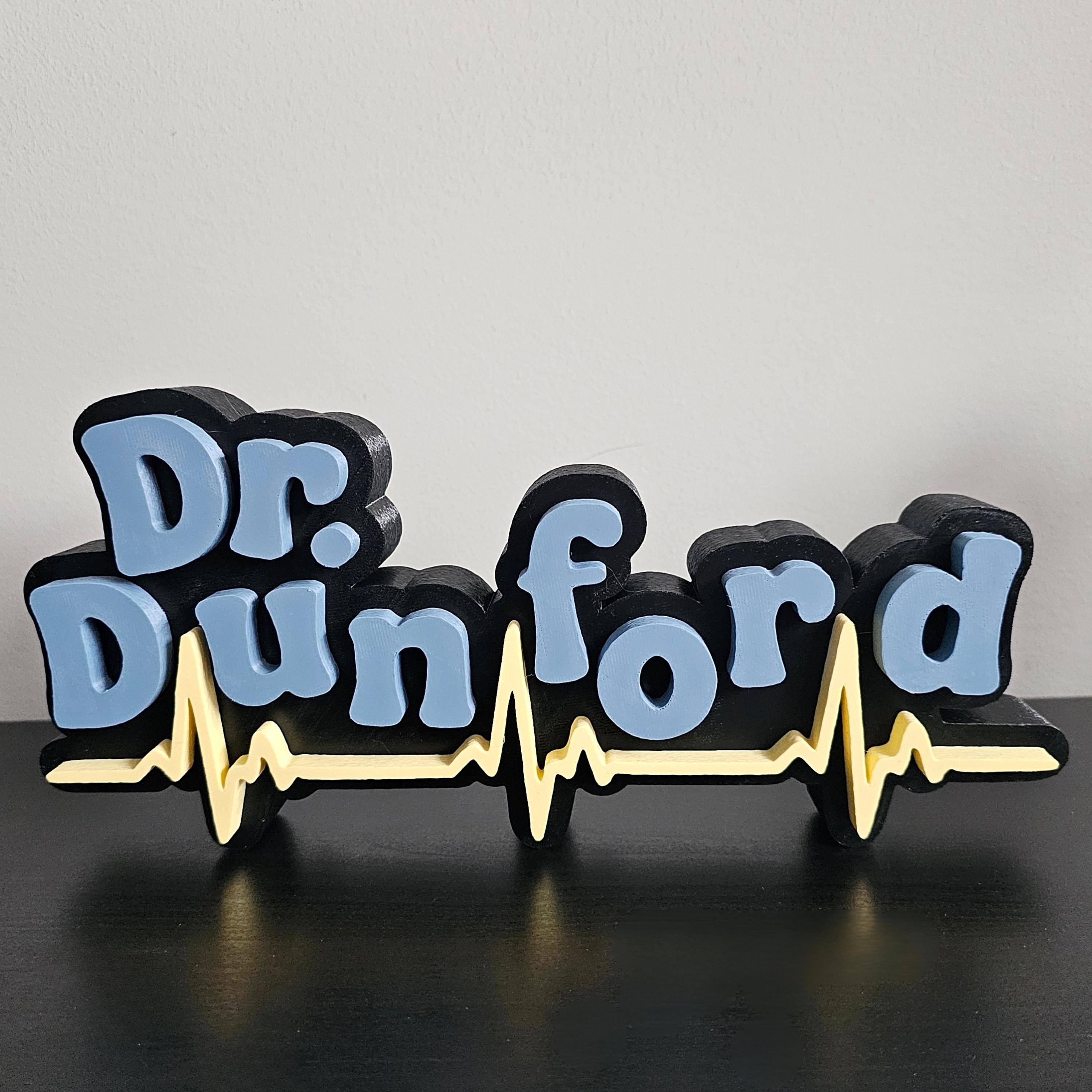 Personalized 3D Printed Name Plate - Custom Desk or Bookcase Sign for ...