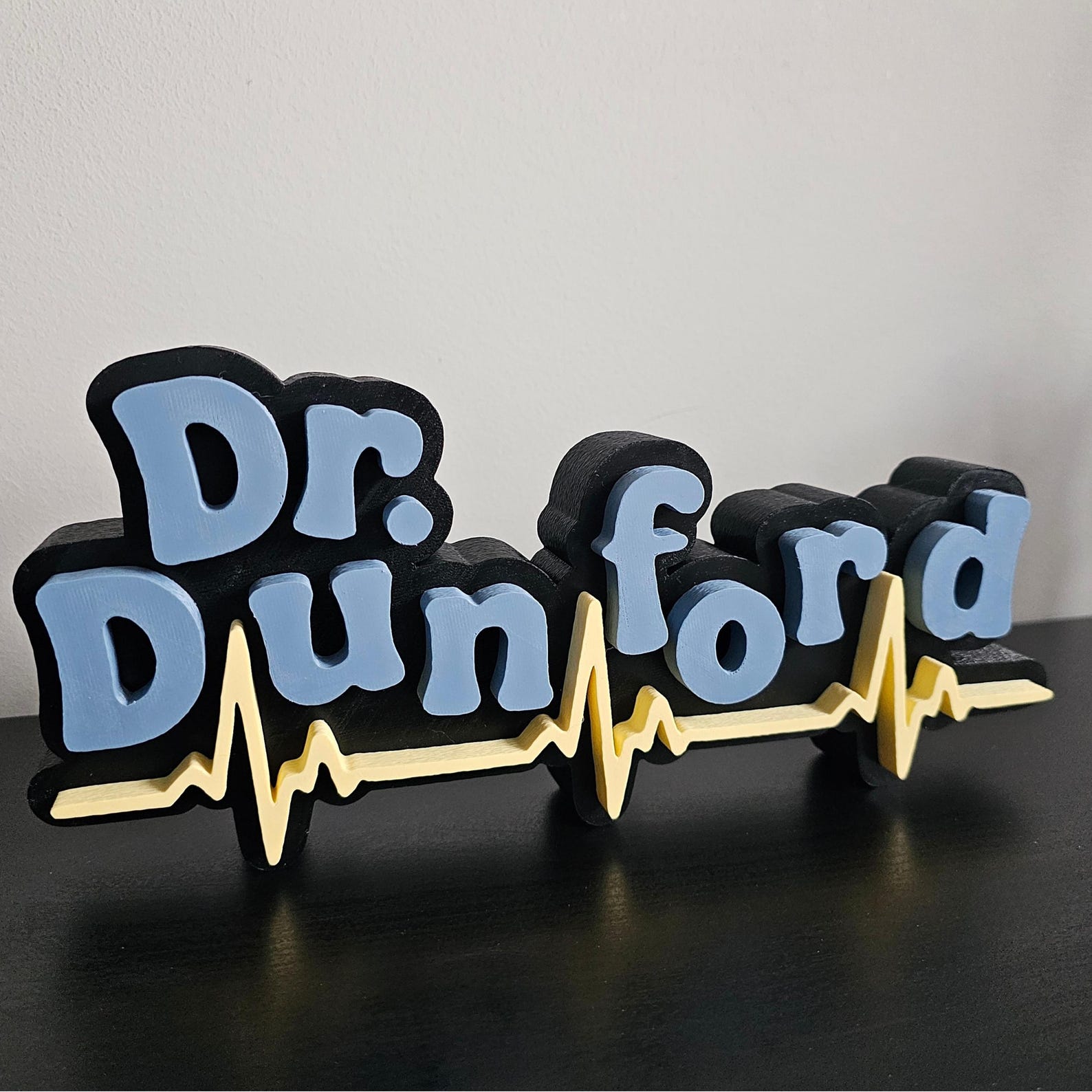 Personalized 3D Printed Name Plate - Custom Desk or Bookcase Sign for ...