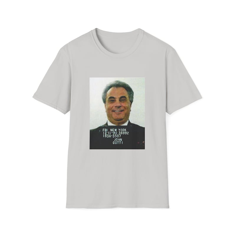 John Gotti Mugshot Teflon Don Dapper Don Mafia Gambino - Etsy