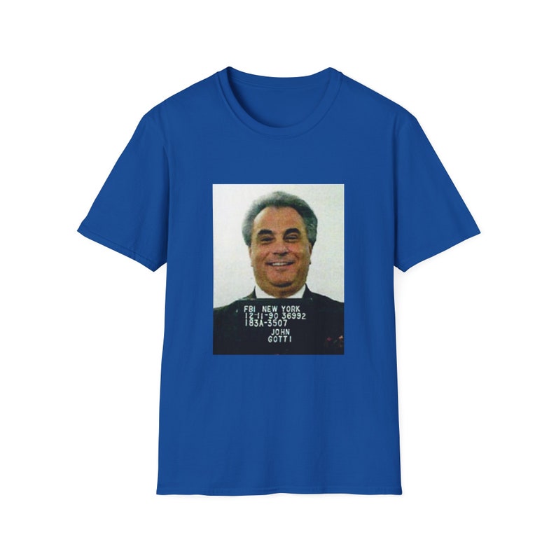 John Gotti Mugshot Teflon Don Dapper Don Mafia Gambino - Etsy