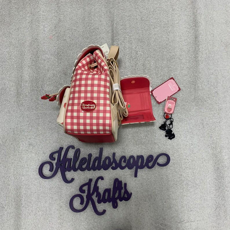 Loungefly Strawberry Shortcake Mini Backpack, Wallet & Keychain Bundle ...