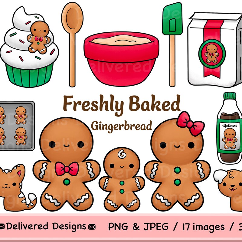 Gingerbread Man Clip - Etsy