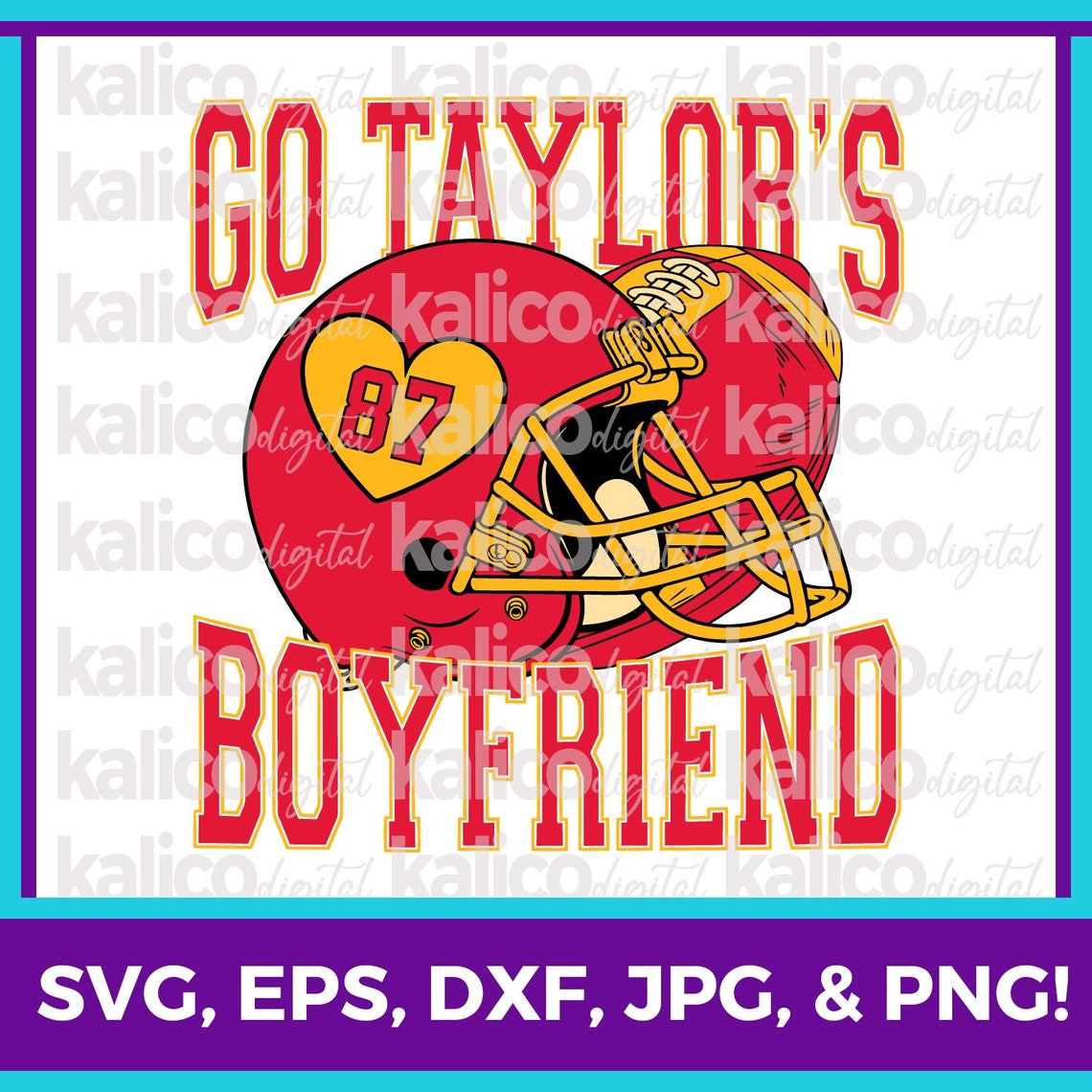 Go Taylor's Boyfriend SVG Bundle Travis and Taylor Svg Funny Football ...