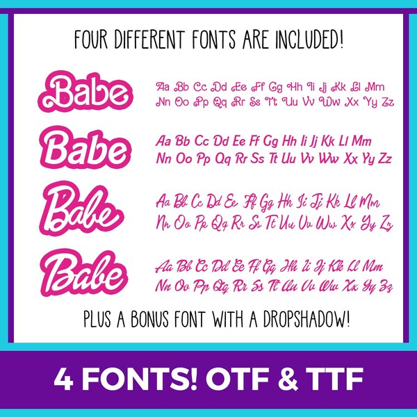 Barbie Font - Etsy