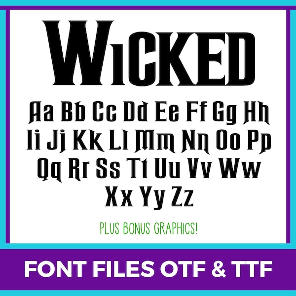 Wicked Svg - Etsy