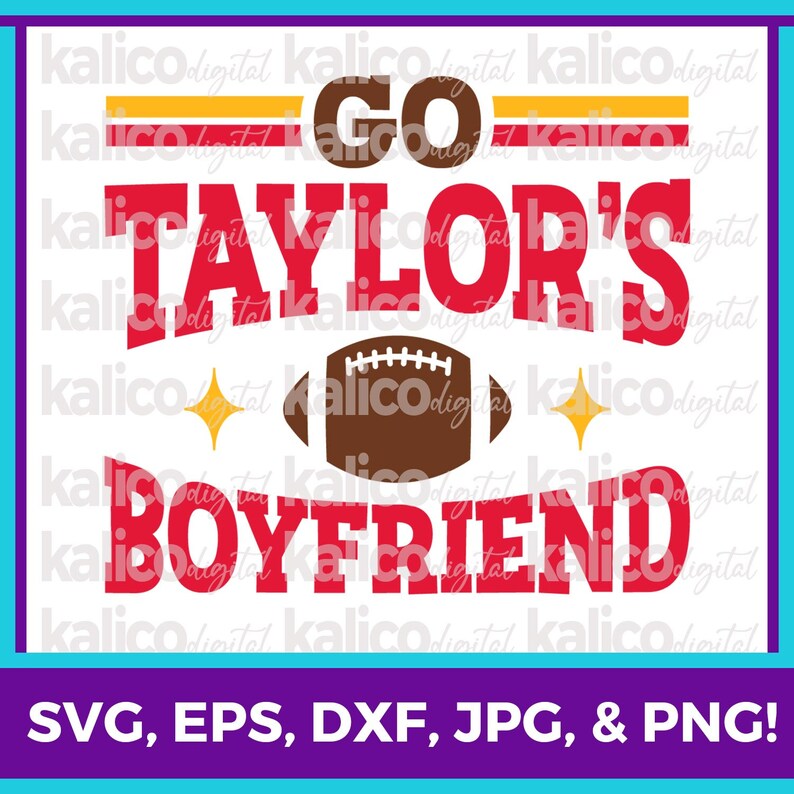 Go Taylor's Boyfriend SVG Bundle Travis and Taylor Svg Funny Football ...