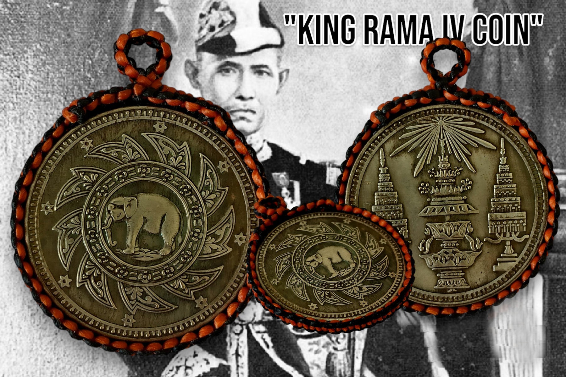 Majesty King Mongkut King Rama IV Coin Thailand Coin King Rama IV C.E ...