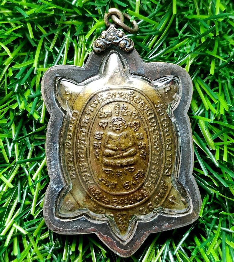 LP' Liew Magic Phaya Turtle Yantra Blessed Thai Amulet Pendant Miracle ...
