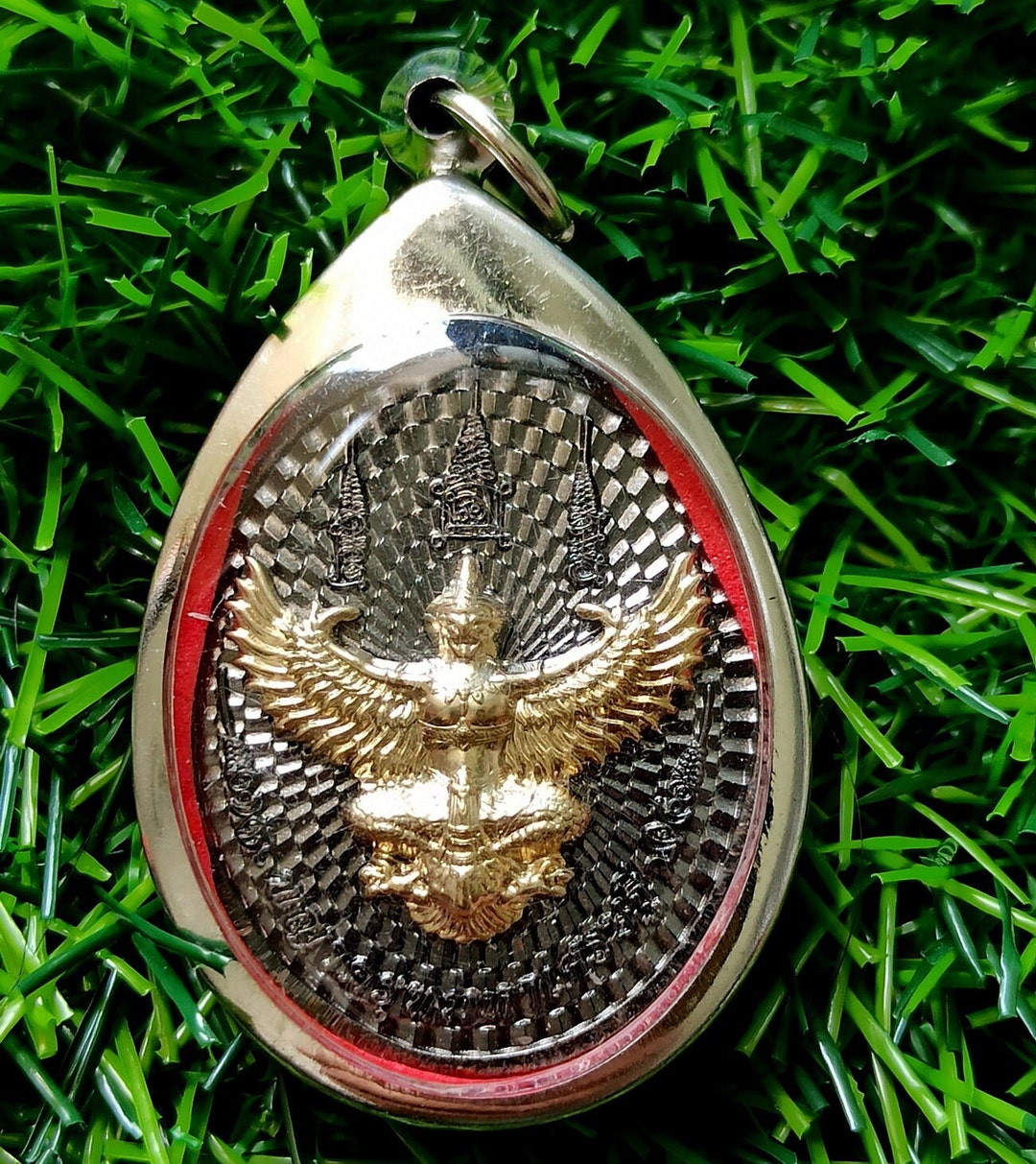 Antique Garuda Krut Phra Rahu Thai Buddha Amulet Pendant Necklace - Etsy
