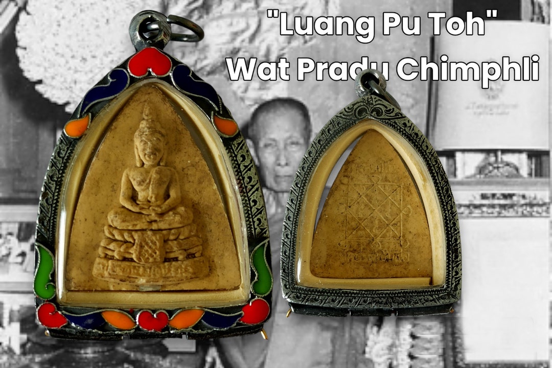 Luang Phor Toh Monk Amulet: Wat Pradu Chim Phli Temple - Etsy