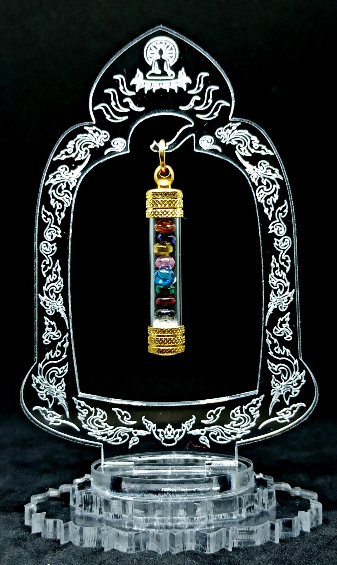 Naga Eye Gemstone Pendant: Thai Amulet Necklace, Wealth & Luck - Etsy