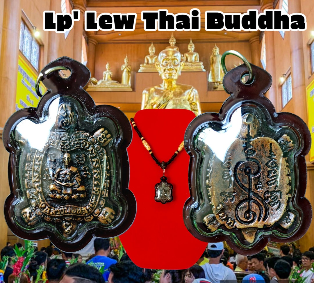 LP' Liew Turtle Buddha Amulet Pendant - Wat Raitangthong Temple With ...