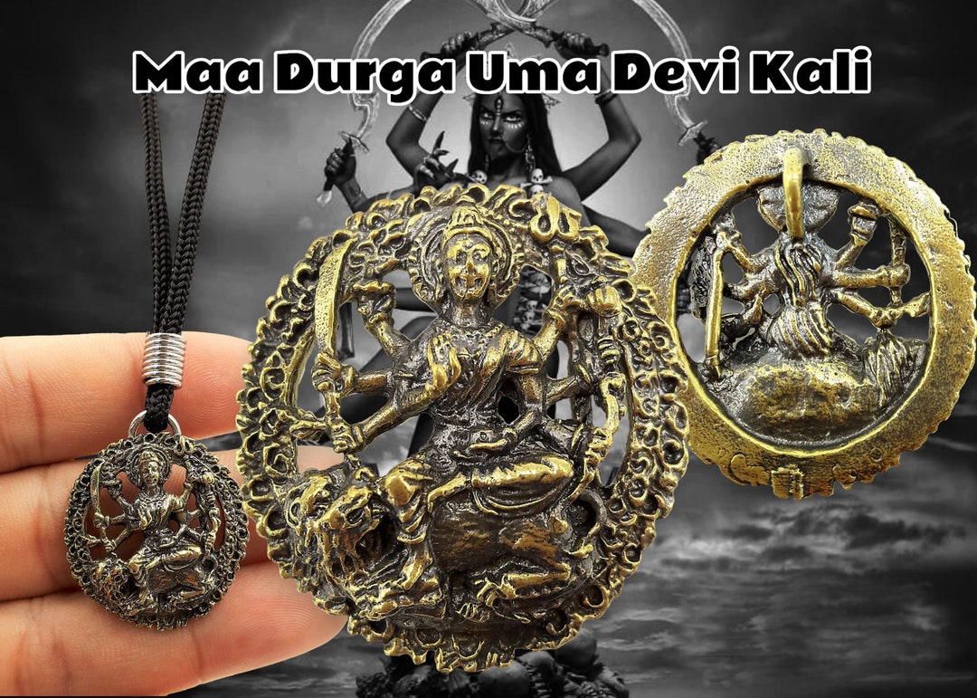 Maa Durga Uma Devi Kali Parvati | Ride Lion Hindu Deity Goddess | Brass ...