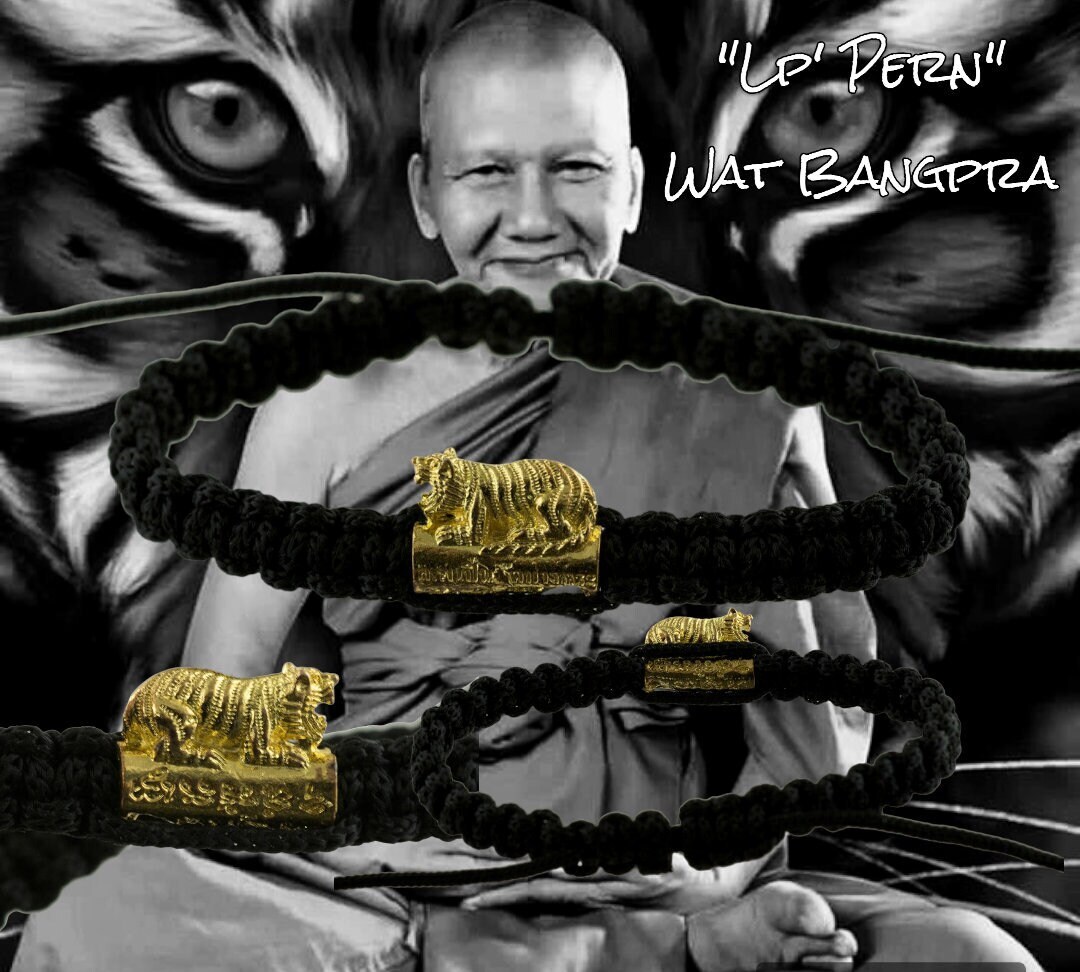 Famous Monks in Thailand Lp' Pern Wat Bangpra Tiger Thai - Etsy