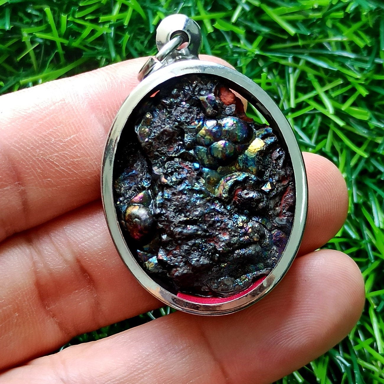 32gram. Beautiful Thailand Natural Stone Leklai Jantra 7 Color Pendant Umklum Mountain Thai ...