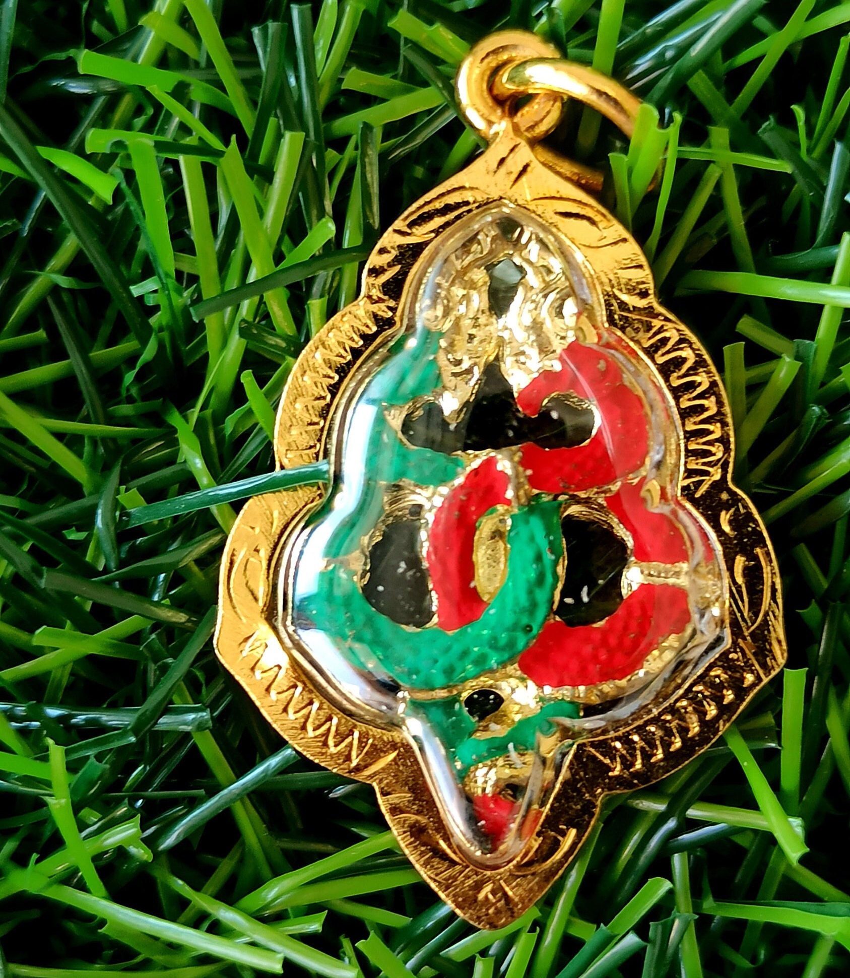 Beautiful Phaya Nak Naga Big Snake Amulet Pendant Thai Amulet Life ...