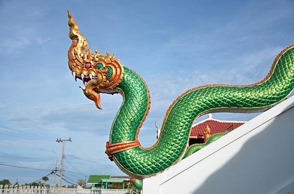 Duo Naga Nak Snake Pendant Big Naga Pendant Thai Amulet Naga Rare Phaya ...