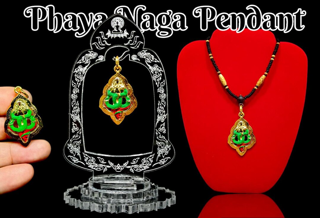 Naga Phaya Nak Snake Amulet Pendant: Thai Magic Talisman Necklace - Etsy