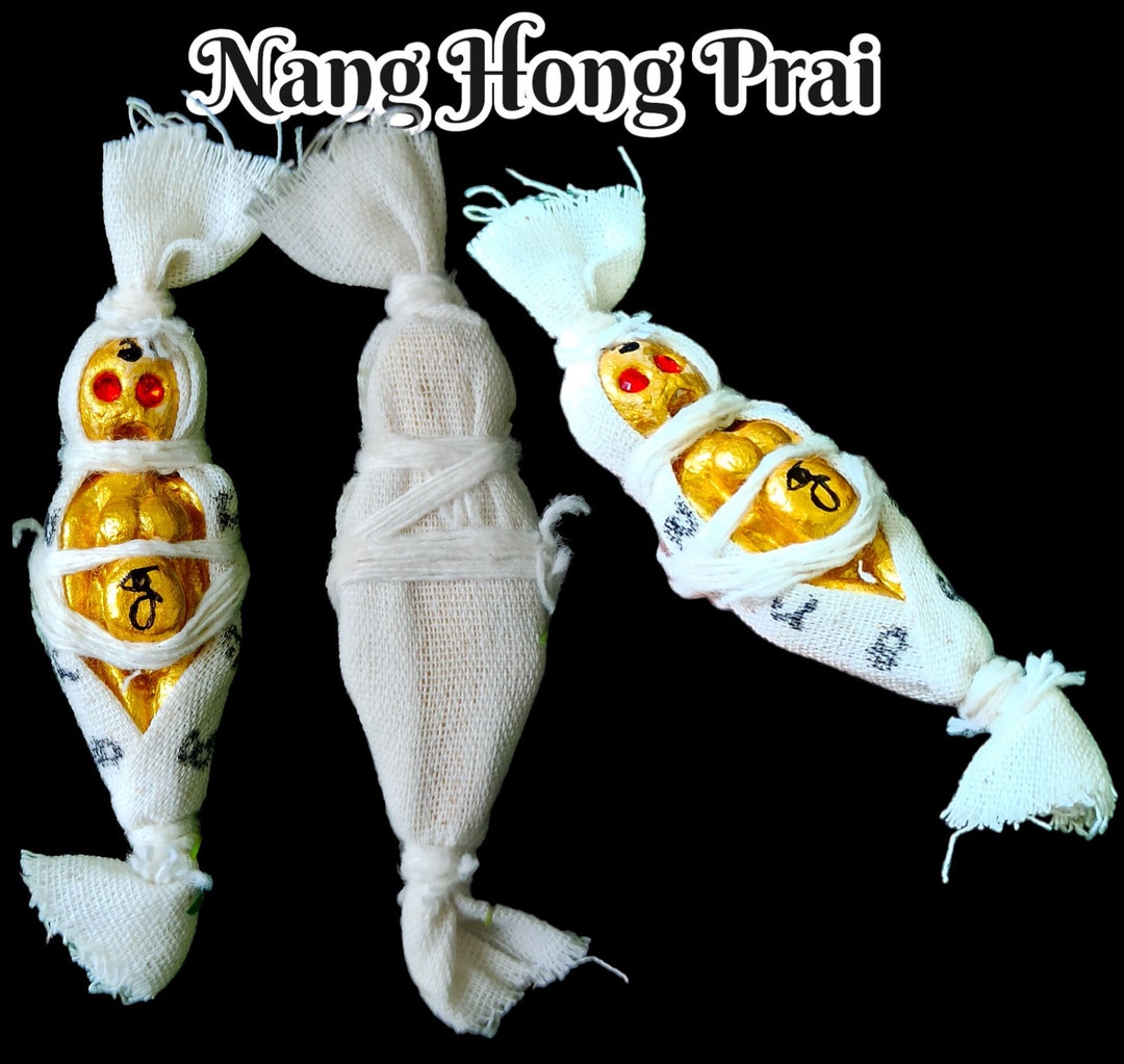 Looks Scary Red Eyes Phra Nang Hong Prai Phi Phi Yantra Blessed Voodoo ...