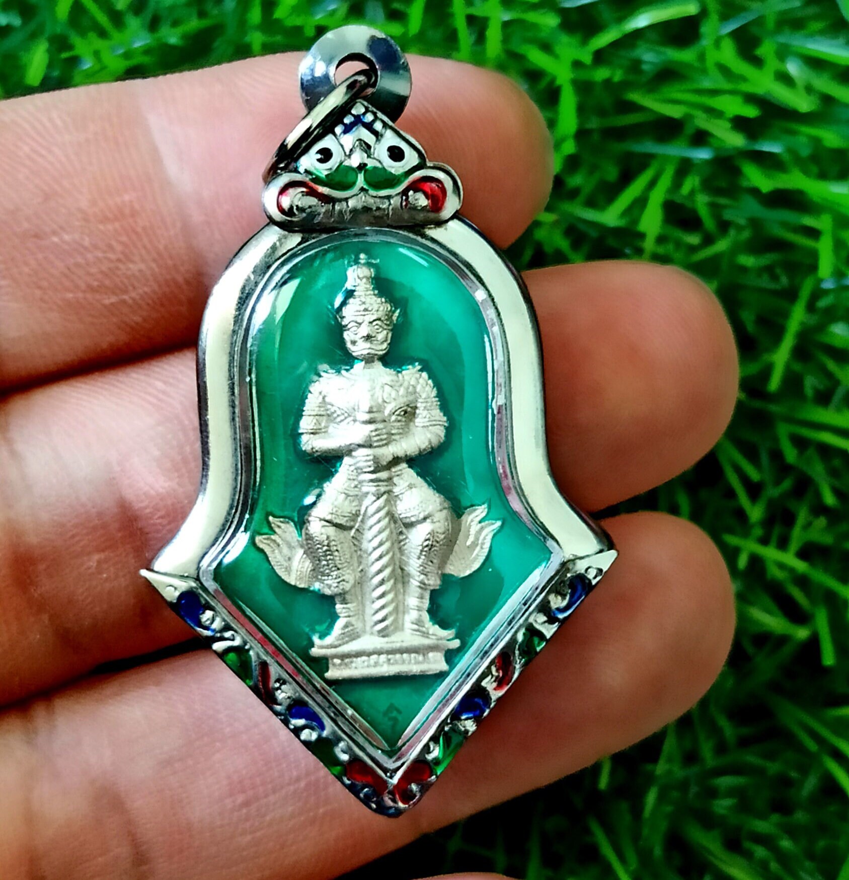 Beautiful Asura Deva Pendant Thao Wessuwan Wat Chulamanee Temple in ...