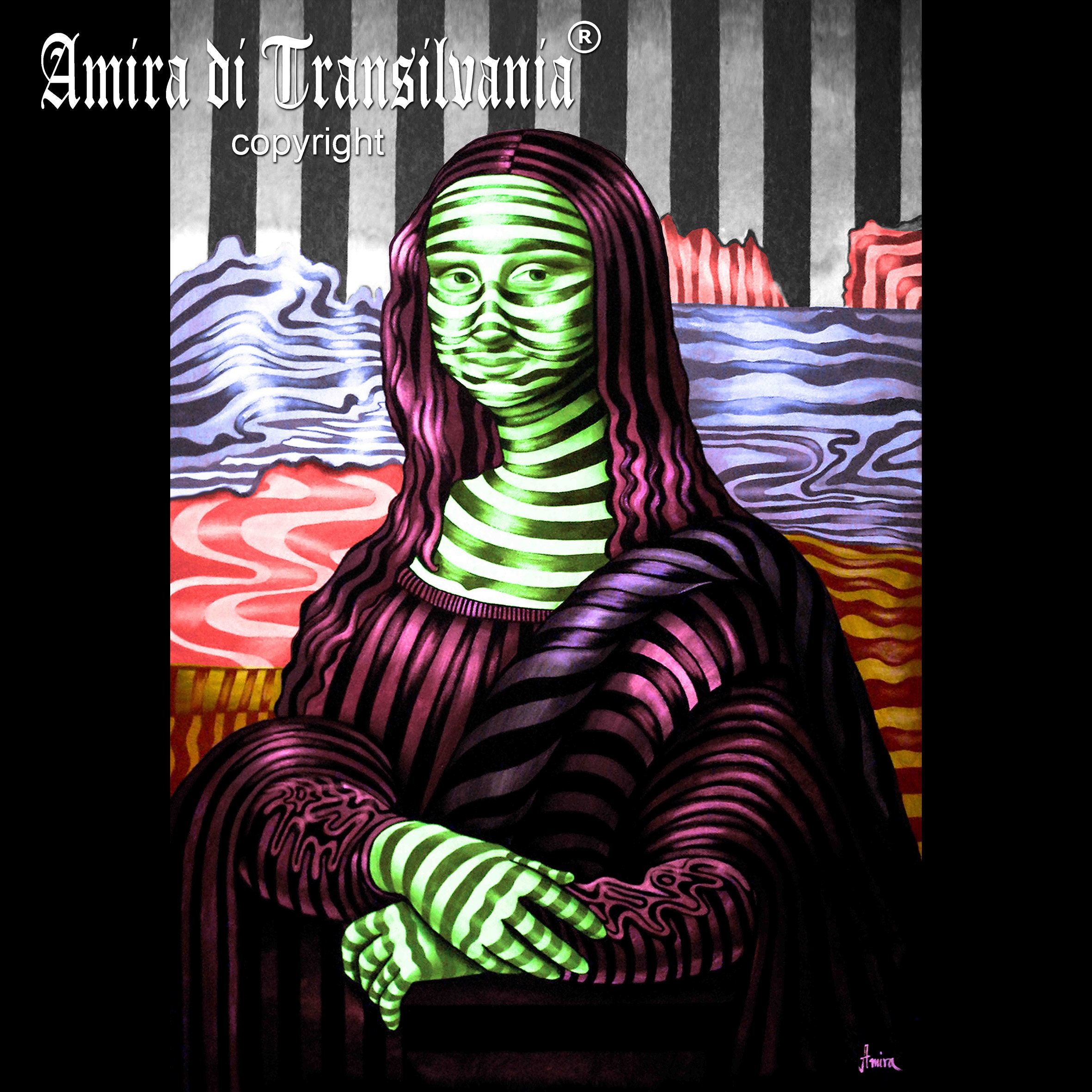 Mona Lisa Portrait, Pop Art La Gioconda Print, Monalisa Leonardo Da ...