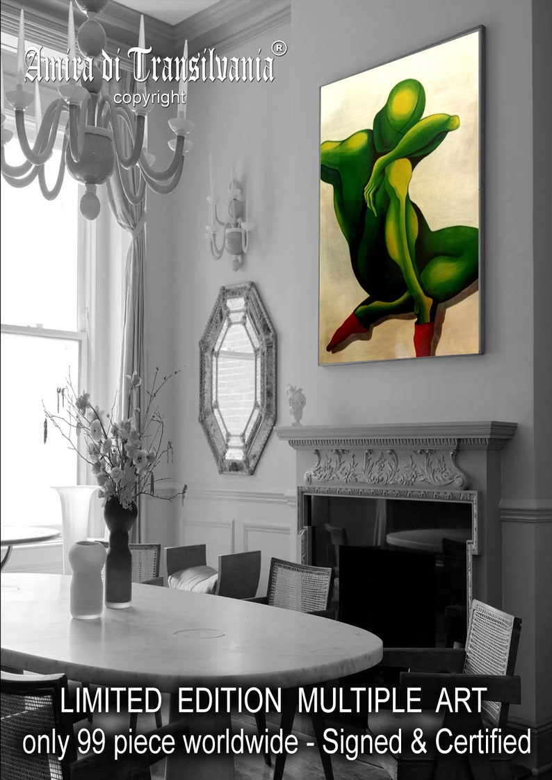 Green Alien, Artificial Intelligence Alien, Contemporary Art ...