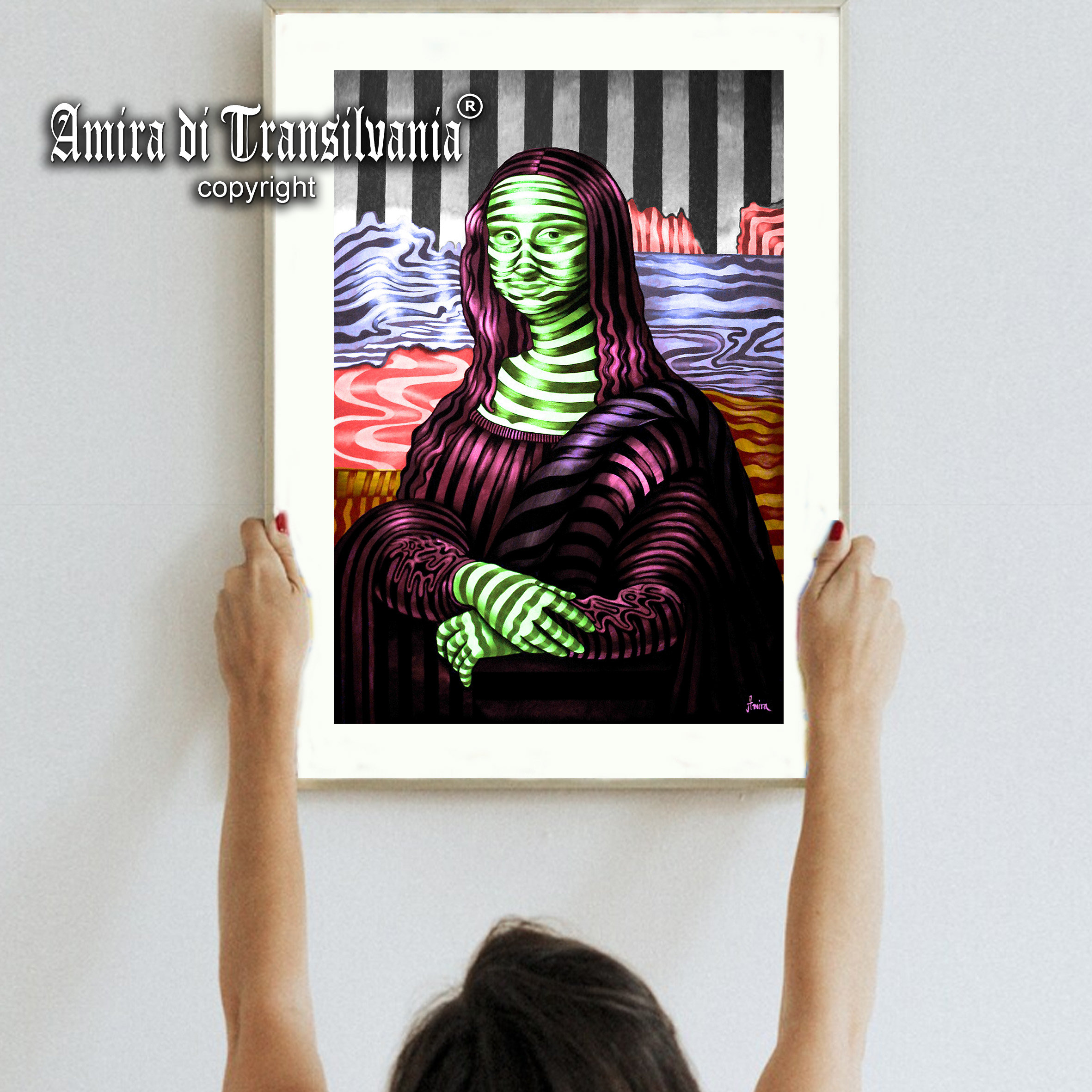 Mona Lisa Portrait, Pop Art La Gioconda Print, Monalisa Leonardo Da ...