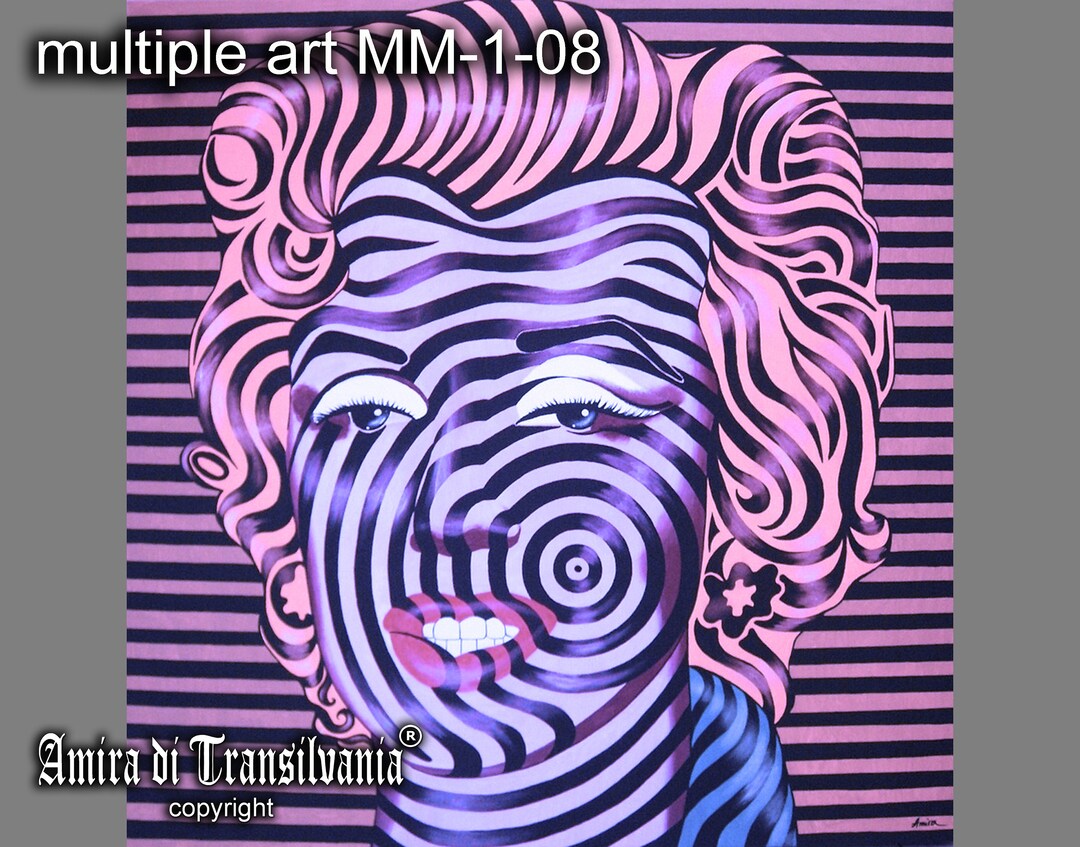 Marilyn Monroe Pop Art, Celebrity Portrait Hollywood Painting Life ...