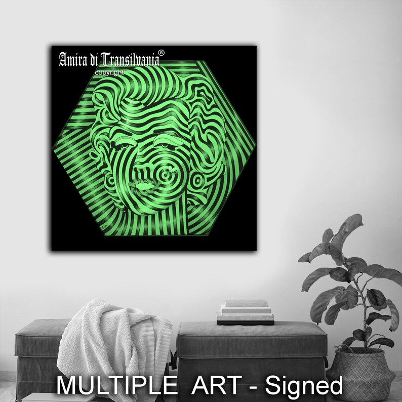 Marilyn Monroe Optical Illusion Art: Signed Pop Art Print - Etsy