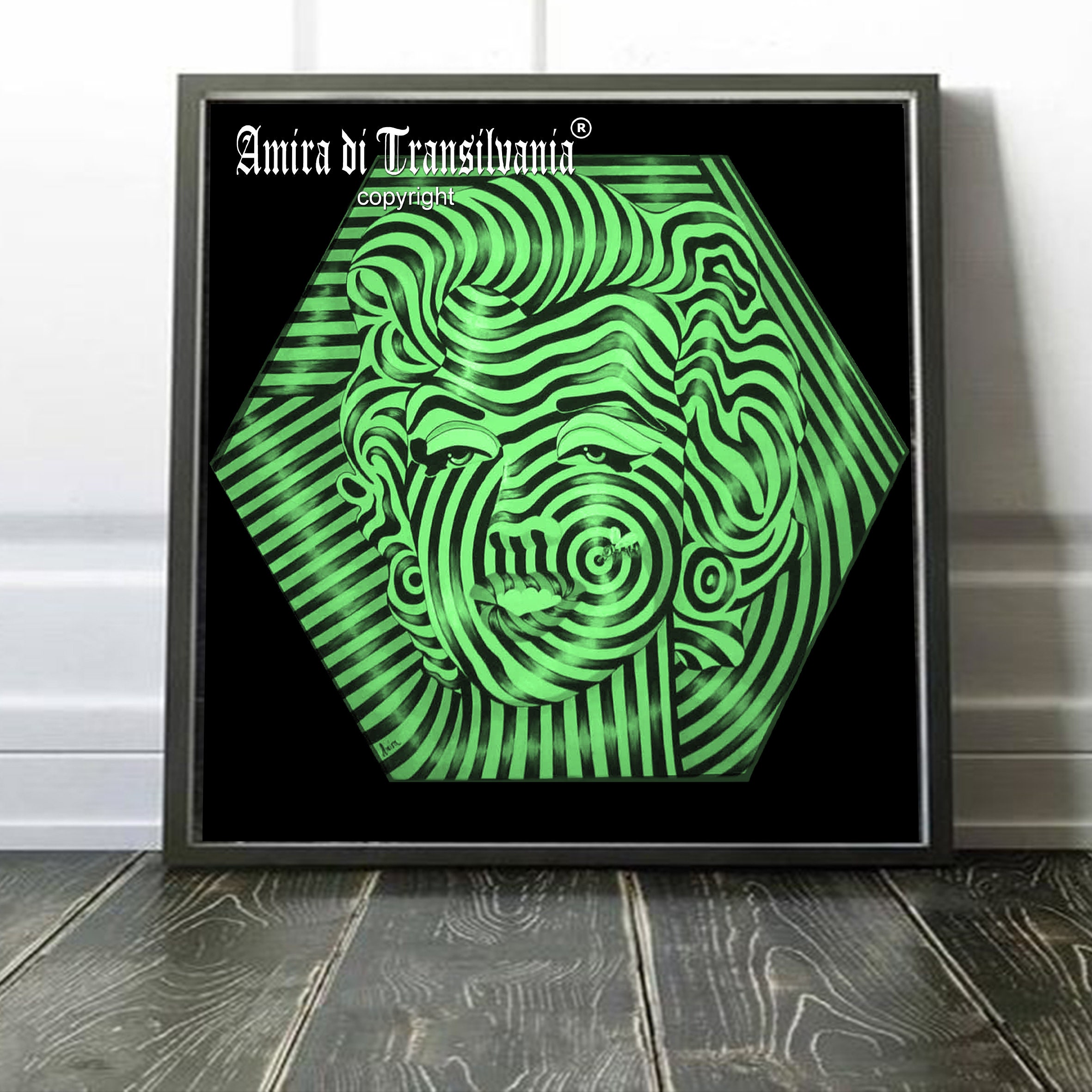 Marilyn Monroe Optical Illusion Art: Signed Pop Art Print - Etsy