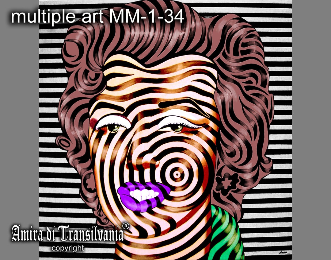 Marilyn Monroe Pop Art, Celebrity Portrait Celebration, Pop Artist ...