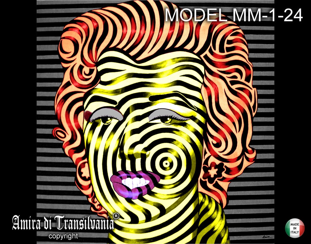 Marilyn Monroe Pop Art Print: Hypnotic Optical Illusion (digital ...