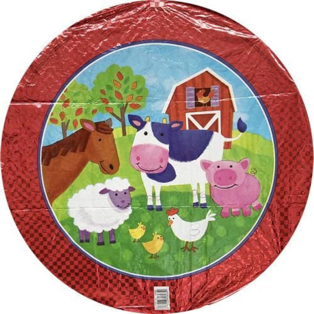 18 Inch Banyard Farm Animals Mylar Balloon - Etsy