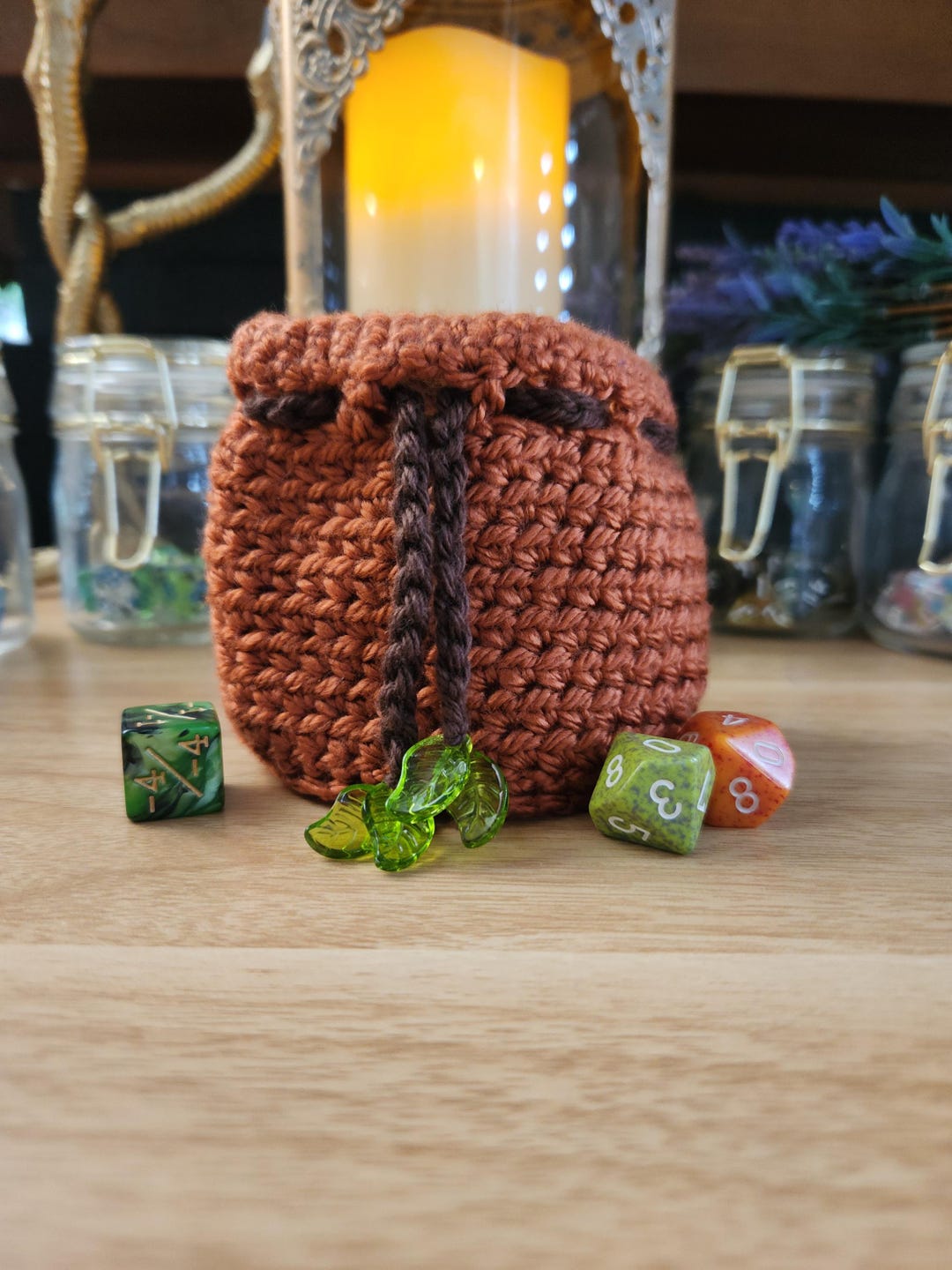 Custom Crochet Dice Bag for Dnd Standard, Personalized Dice Bag ...