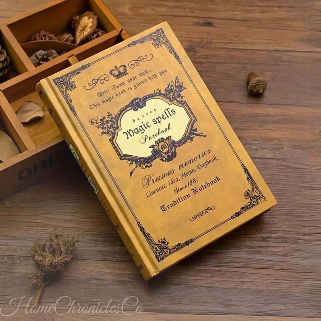 Magic Spells Notebook, Intricate Design A5 Sketchpad, Witchcraft Spell ...