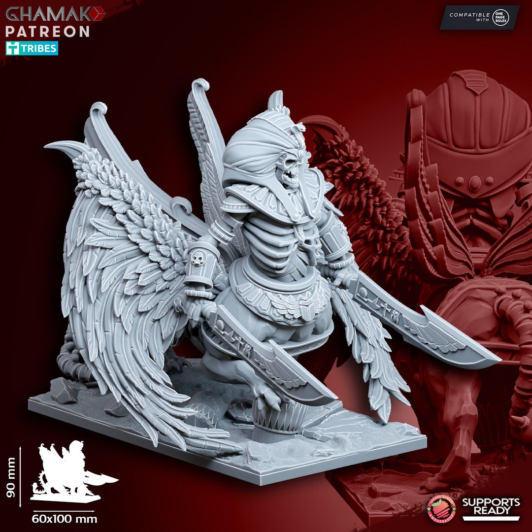 Undead Winged Sphinx Ghamak Miniatures - Etsy