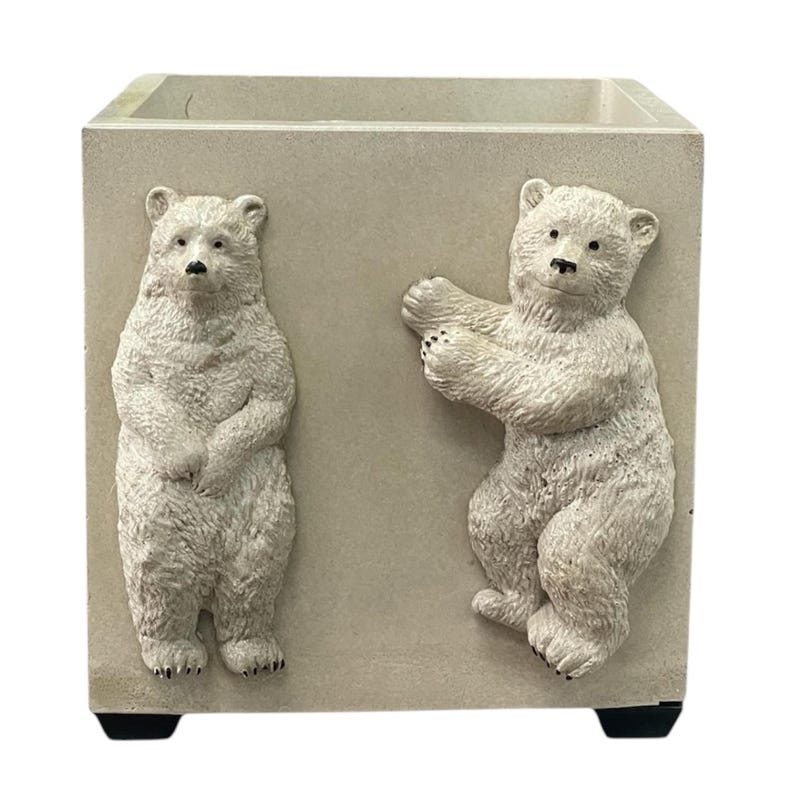 Concrete Polar Bear - Etsy