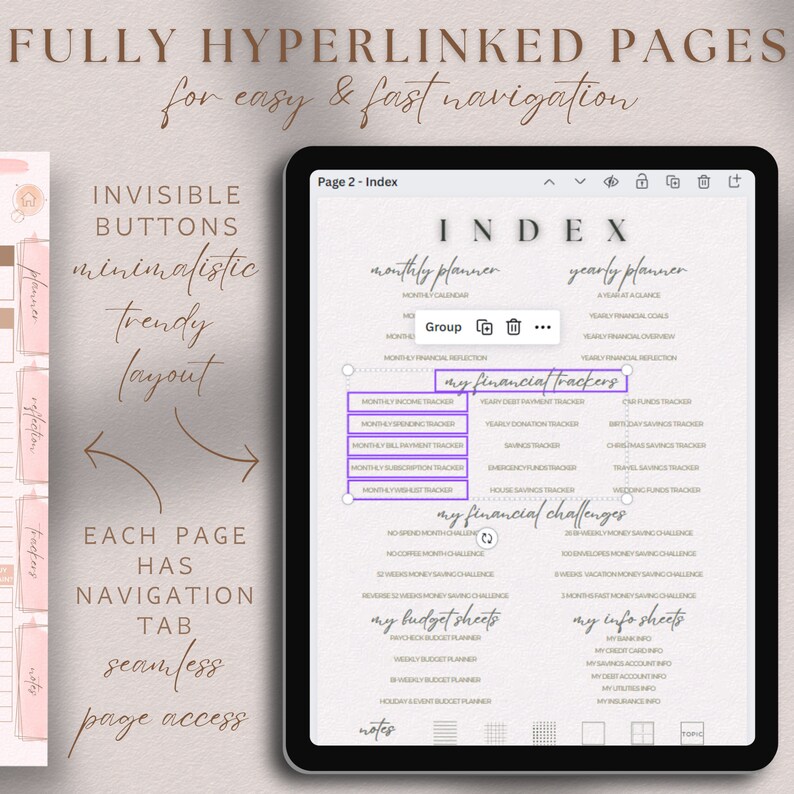 PLR Planner Bundle Editable Template Digital Product to Resell Shadow ...