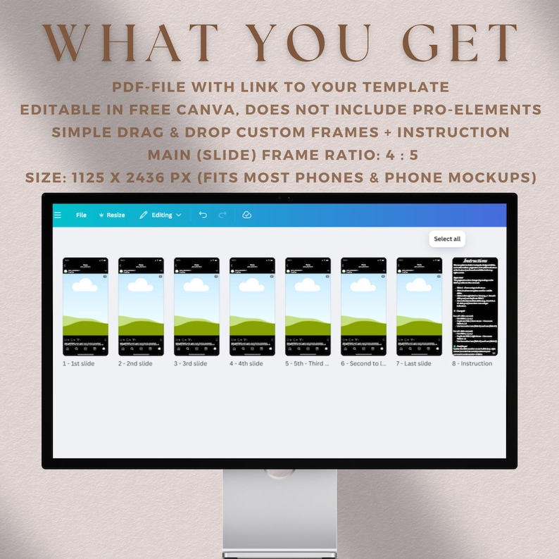 Instagram Carousel Post Mockup Template Editable Carousel Mock-up ...