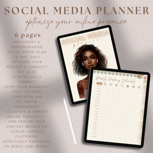 Podcast Planner Digital Podcasting Journal, Pod Cast Content Planning ...