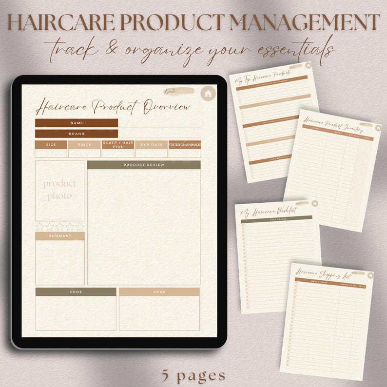 Haircare Planner Digital, Natural Hair Care Routine, Glow up Beauty ...