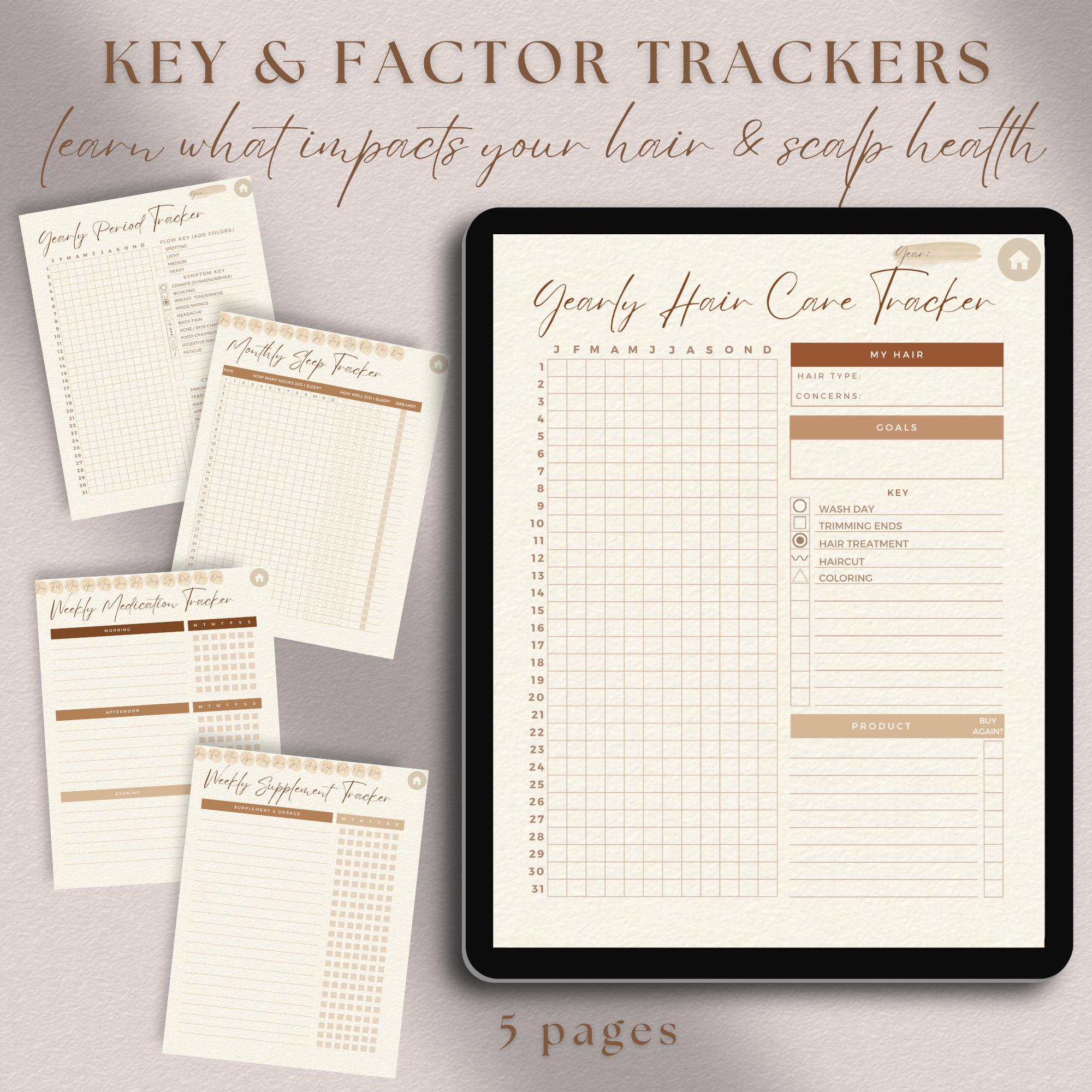 Hair Care Planner Digital, Black Girl Haircare Routine Planning, Glow ...