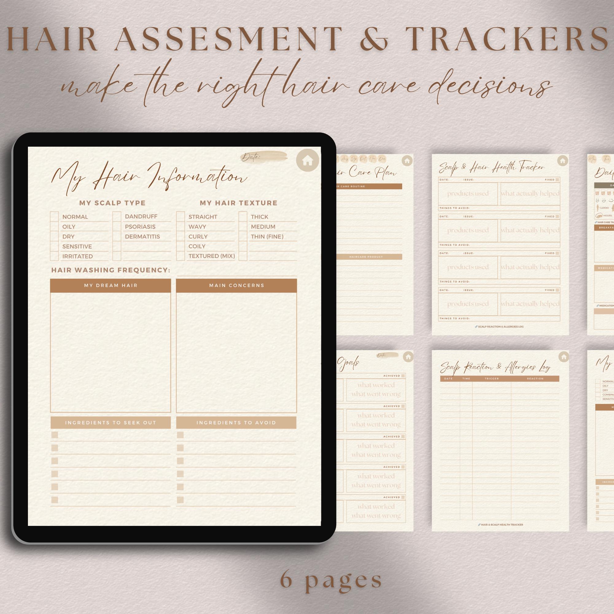 Haircare Planner Digital, Natural Hair Care Routine, Glow up Beauty ...